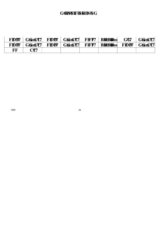 Gone Fishing Chord Chart printable pdf download