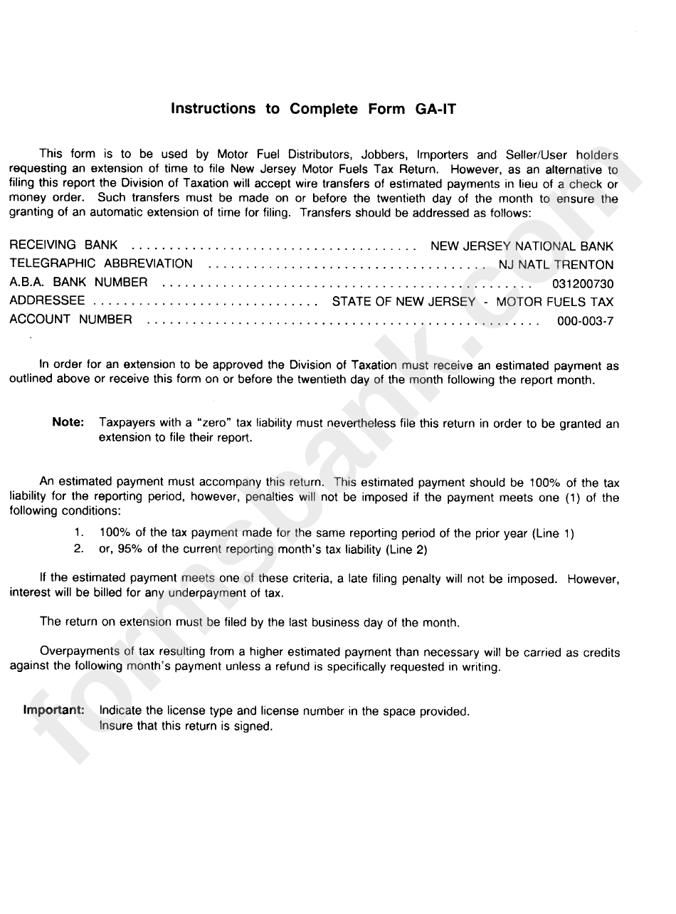 Form Ga-It Instruction printable pdf download