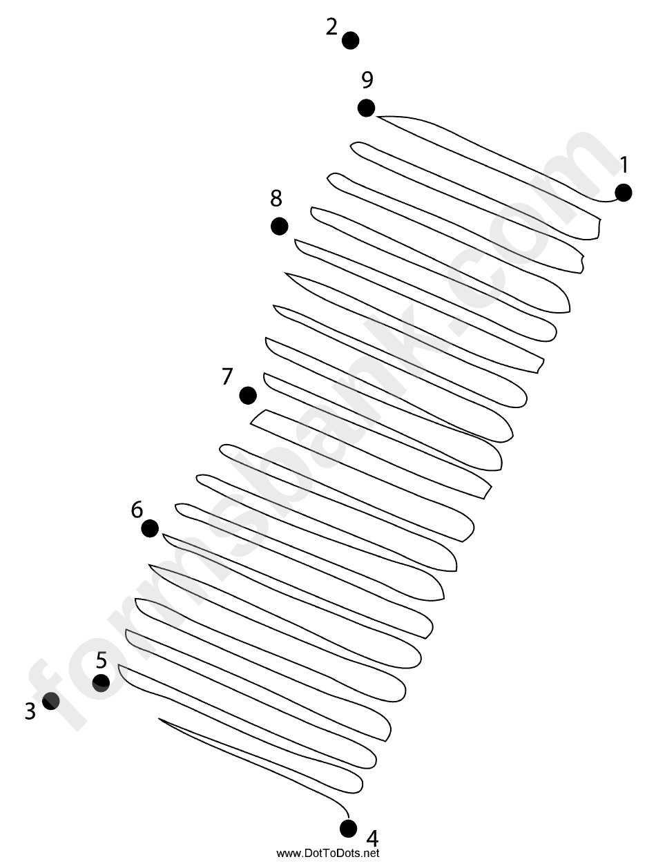 Comb Dot-To-Dot Sheet printable pdf download