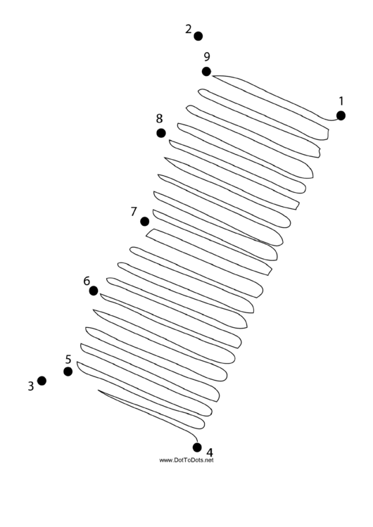 Comb Dot-To-Dot Sheet printable pdf download