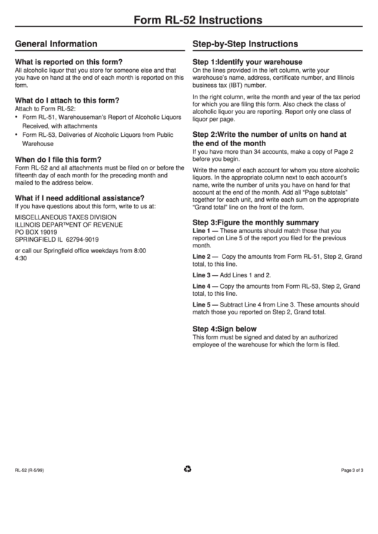 Form Rl-52 Instructions printable pdf download
