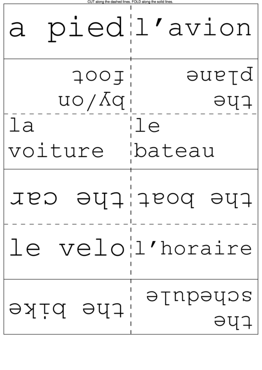 Flash Card Template printable pdf download