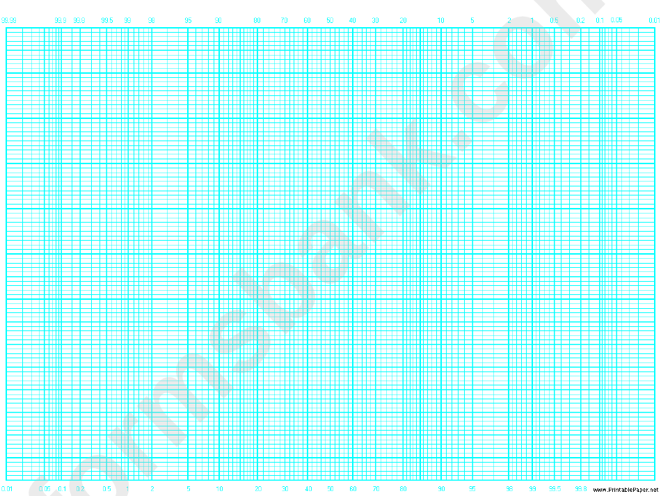 Semi-Log Paper - Numbered printable pdf download