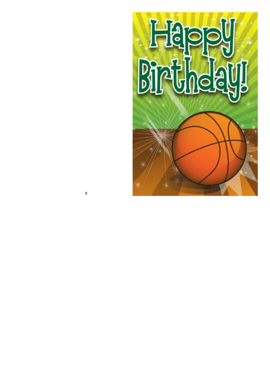 Happy Birthday Card printable pdf download