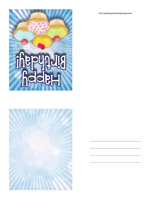 Happy Birthday Card Printable Pdf Download