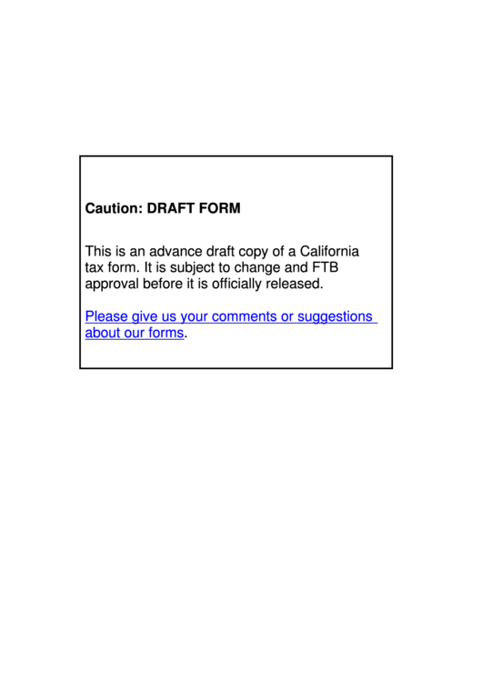 California Form 589 Draft Nonresident Reduced Withholding Request