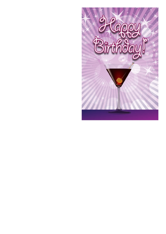 Birthday Card printable pdf download