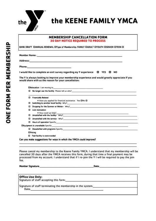 The Keene Family Ymca printable pdf download