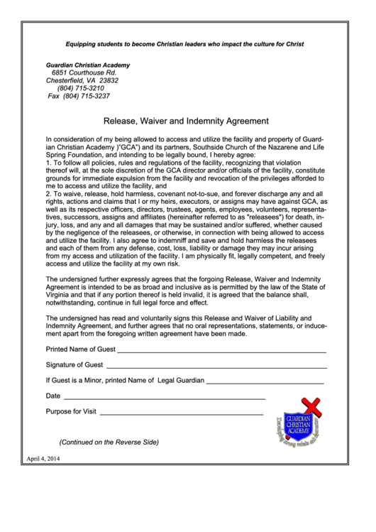 Guest Information printable pdf download