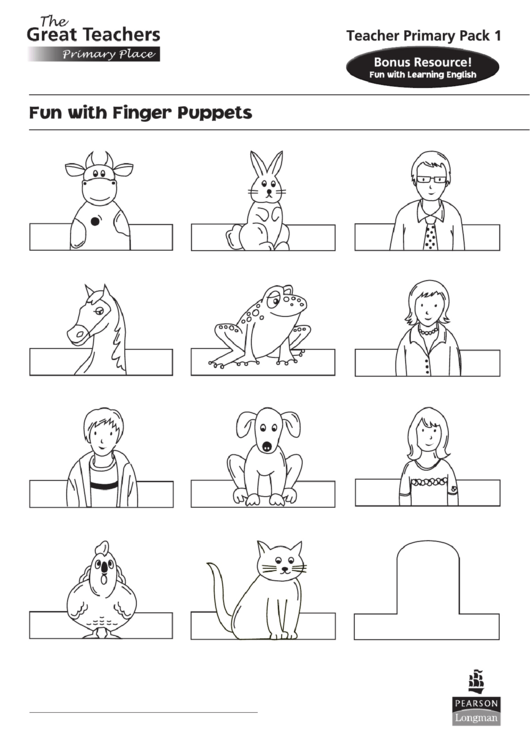 Printable Finger Puppets