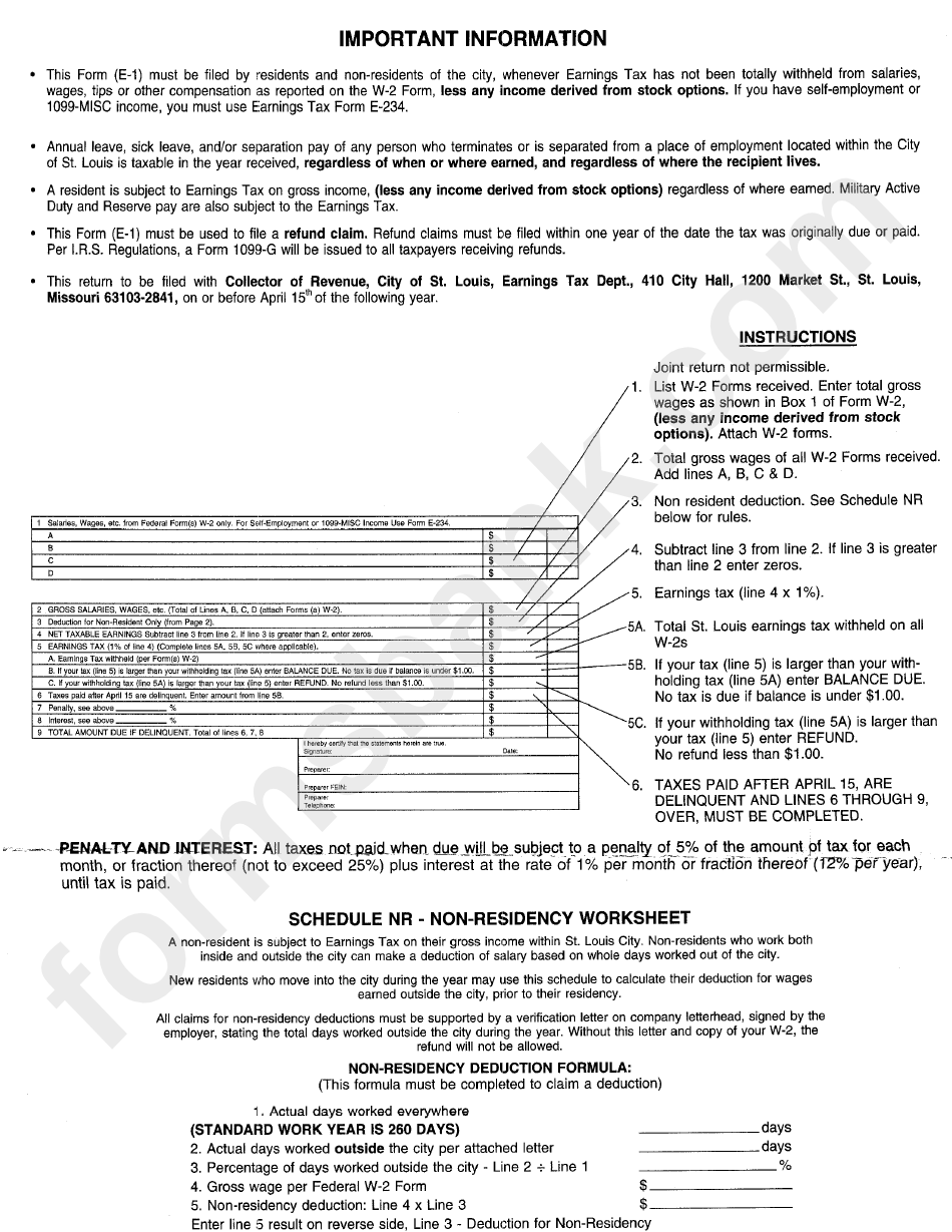 Instructions For Form W 2 Printable Pdf Download