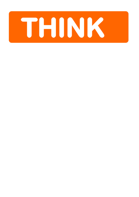 Think Sign Template printable pdf download