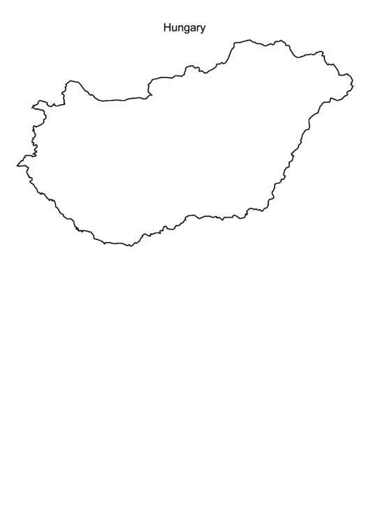 Hungary Map Template printable pdf download