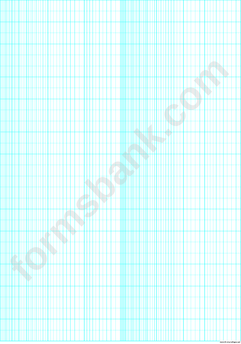 Semi-Log Paper: 31 Divisions (Long Axis) By 2-Cycle printable pdf download