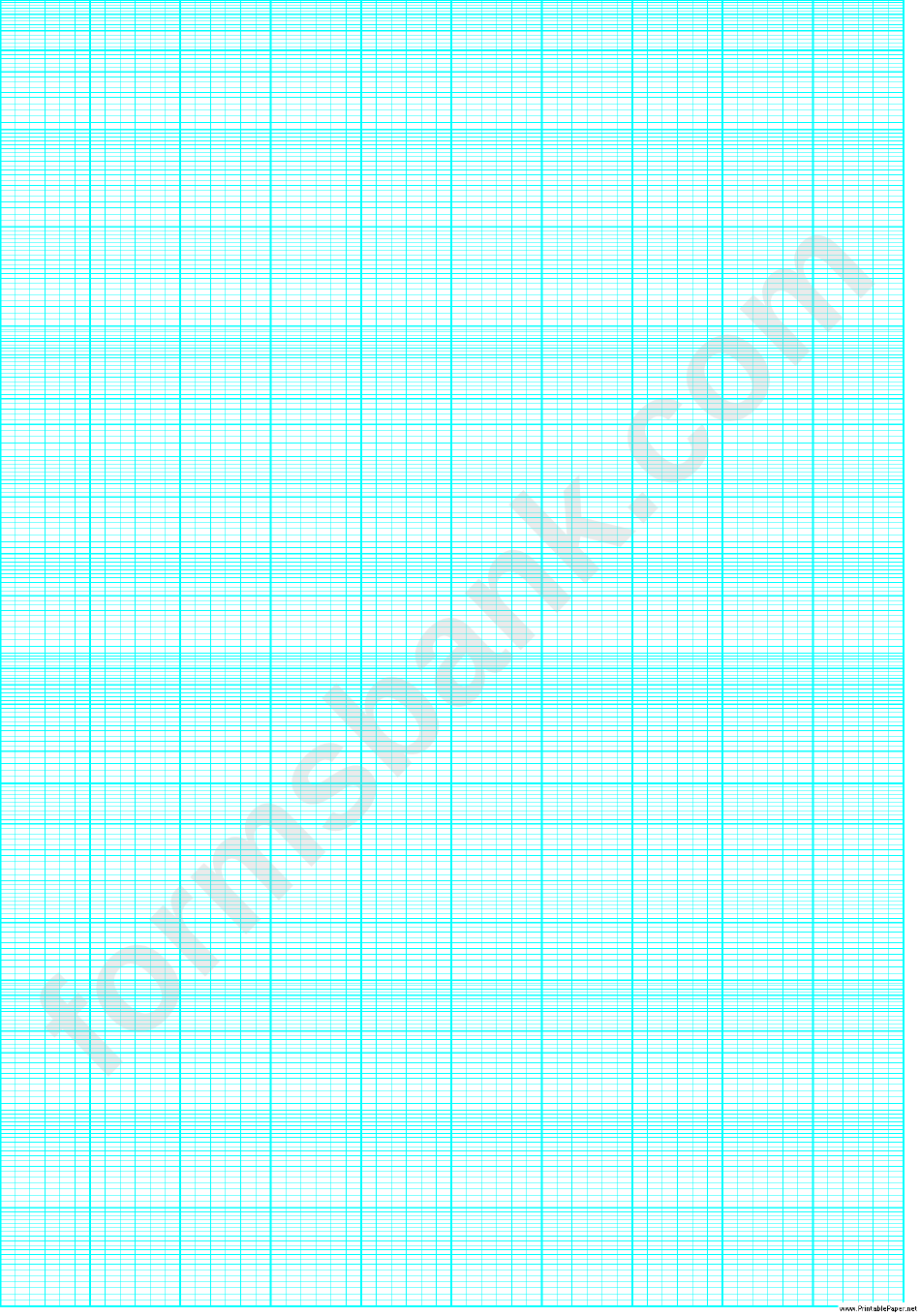 Semi-Log Paper (Blue On White) printable pdf download
