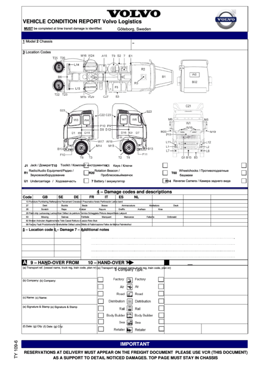 Vehicle Condition Report Template Printable Pdf Download