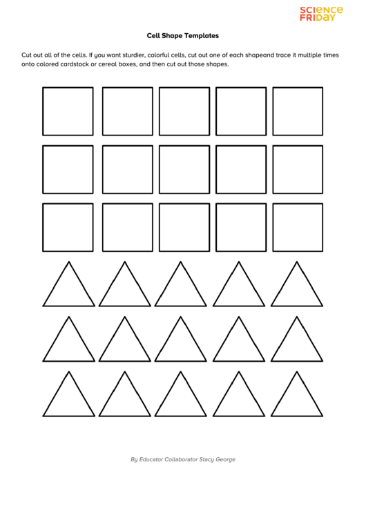 Cell Shape Templates printable pdf download