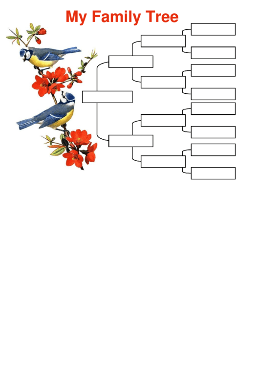 4 Generation Family Tree printable pdf download