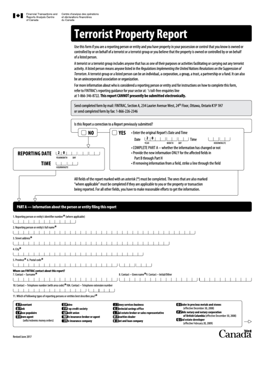 Terrorist Property Report - Financial Transactions And Reports Analysis ...