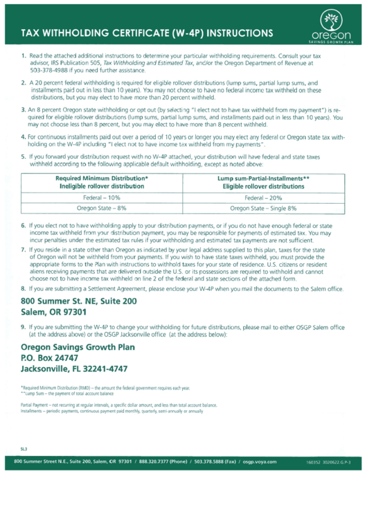 Form W 4p Tax Withholding Certificate Printable Pdf Download