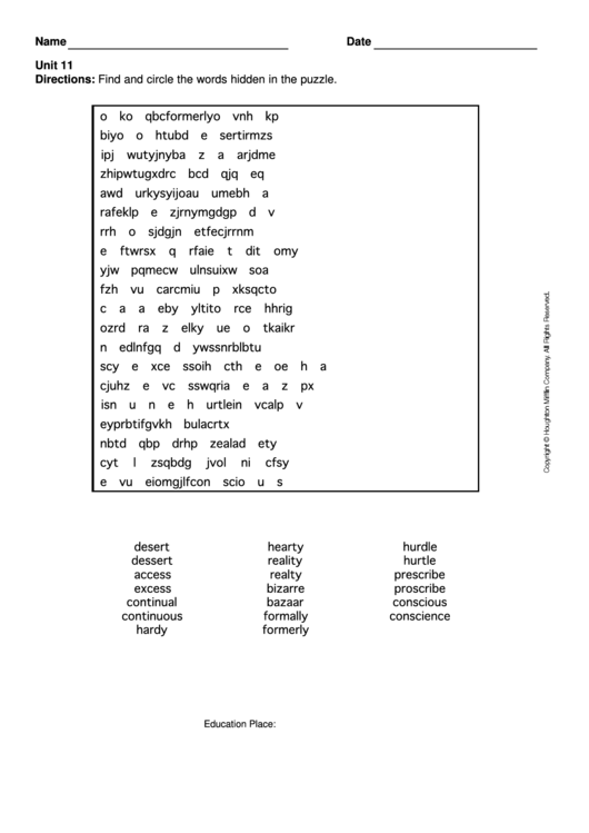 Level 7 Word Search Puzzle Worksheet printable pdf download