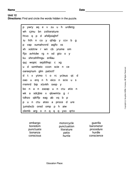 Level 7 Word Search Puzzle printable pdf download