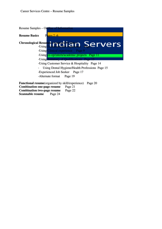 Sample Resume Templates printable pdf download