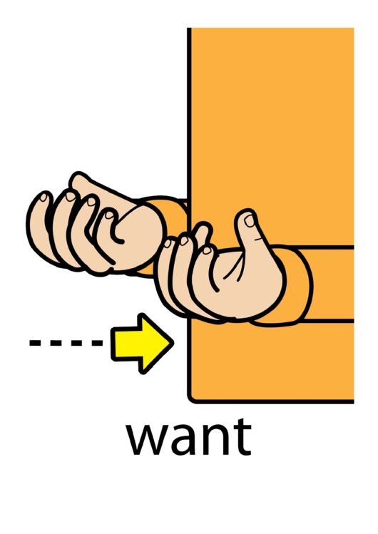 Want Sign Language Chart printable pdf download