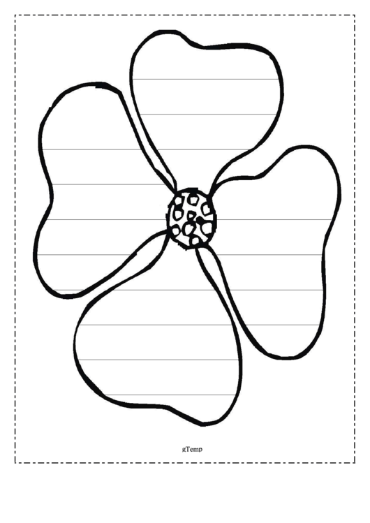 Flower Writing Template Printable Pdf Download
