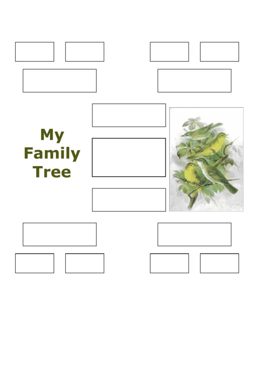 4 Generation Family Tree Template printable pdf download