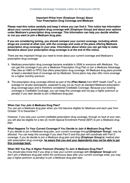 Letter Of Creditable Coverage Photos