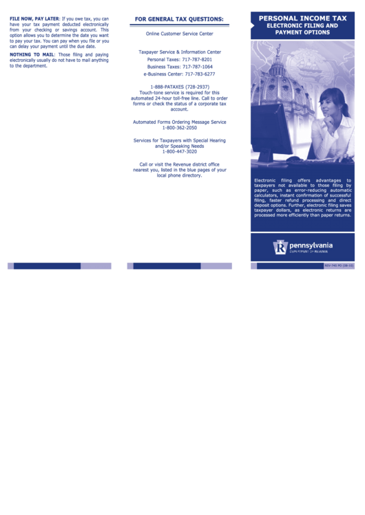 Form Rev-745 Po - Personal Income Tax Electronic Filing And Payment ...