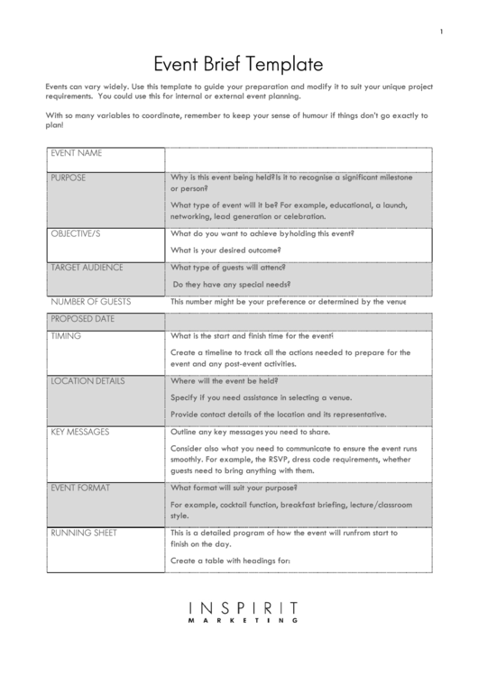 Top Unsorted Brief Templates Free To Download In PDF Format