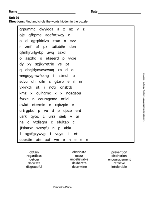 Level 6 Word Search Puzzle Template printable pdf download