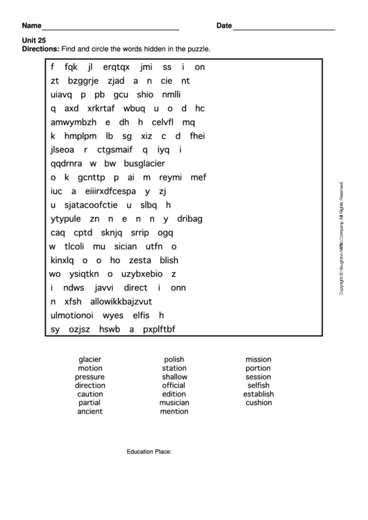 Level 6 Word Search Puzzle Template printable pdf download