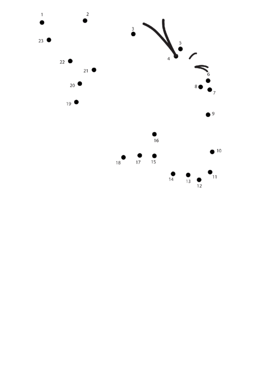 Butterfly Dot-To-Dot Sheet printable pdf download