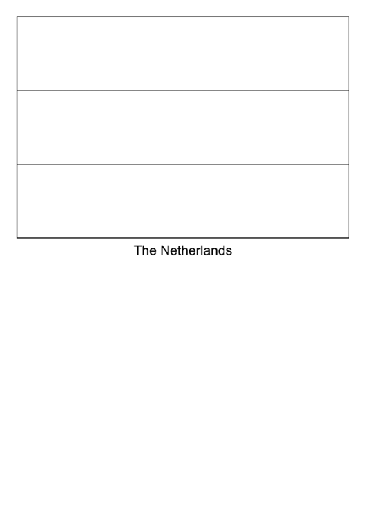 Netherlands Flag Template printable pdf download