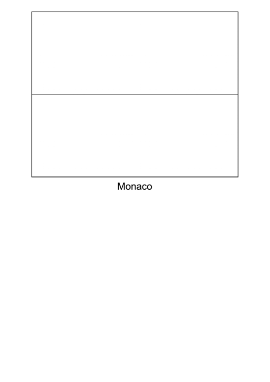 Monaco Flag Template printable pdf download