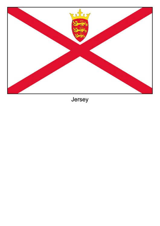 Jersey Flag Template printable pdf download