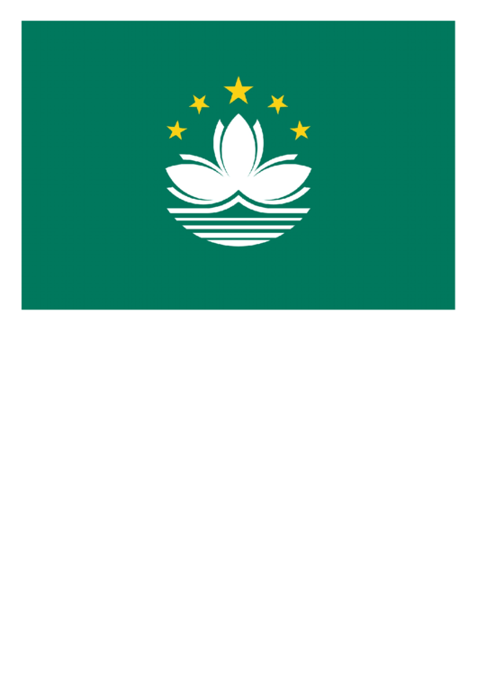 Macau Flag Template printable pdf download