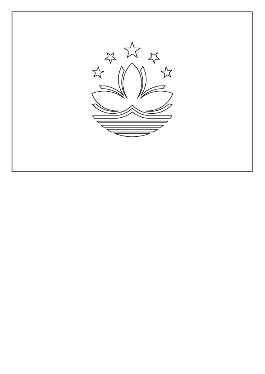 Macau Flag Template printable pdf download