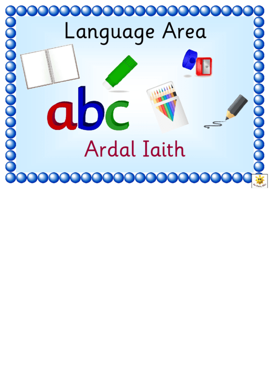 Bilingual Classroom Poster Templates printable pdf download