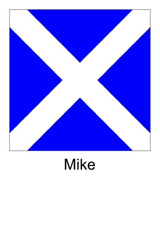 Ics Mike Flag Template printable pdf download