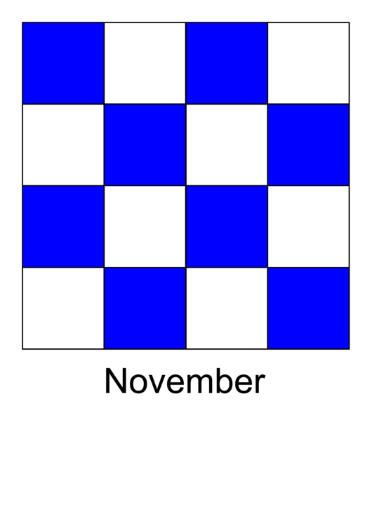 Ics November Flag Template printable pdf download