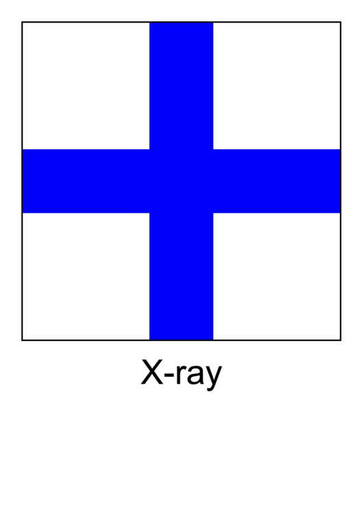 Ics X-Ray Flag Template printable pdf download