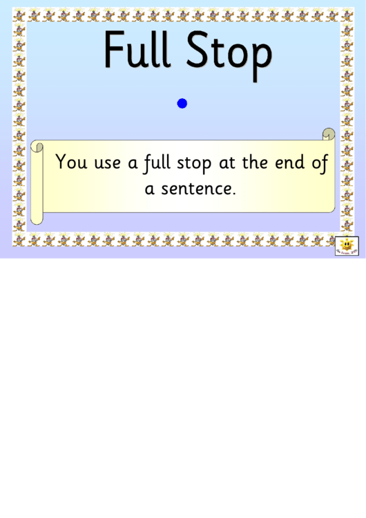 Punctuation Poster Template Set printable pdf download