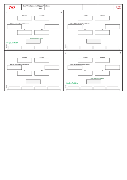 Top 56 Soccer Lineup Templates Free To Download In PDF Format