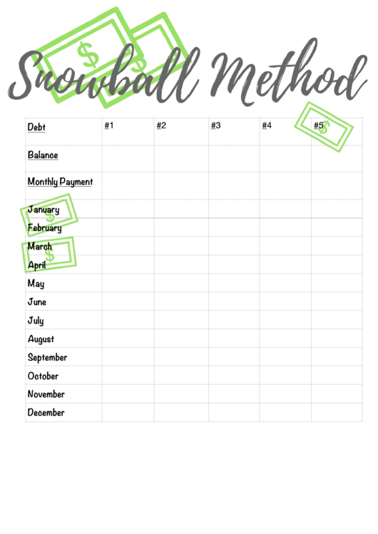 Top 7 Debt Snowball Spreadsheet Templates Free To Download In PDF Format