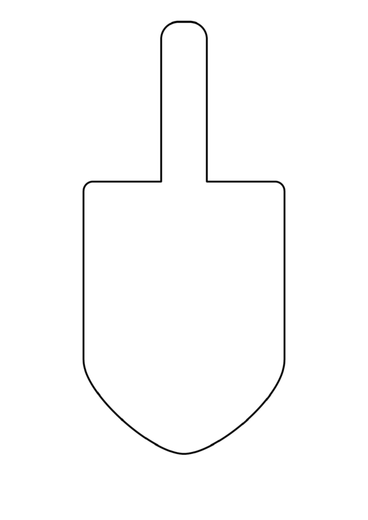Dreidel Shape Template Printable Pdf Download