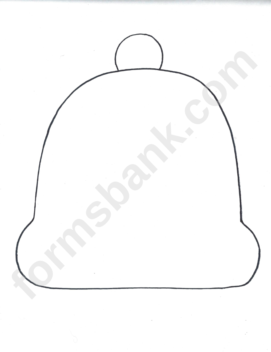 Blank Winter Hat Template Printable Pdf Download